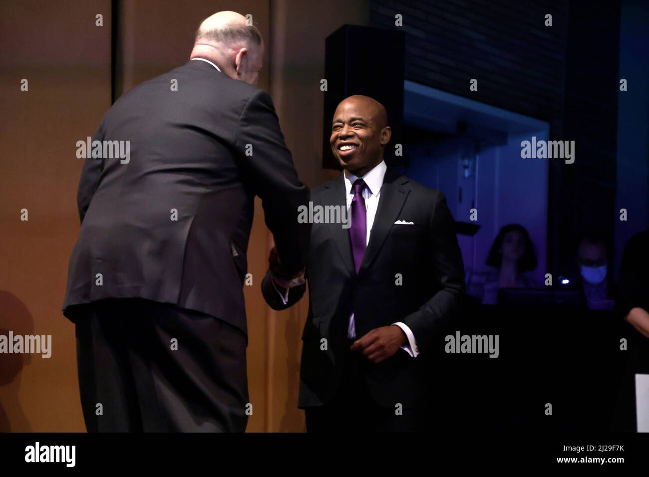 New York City, USA. 30th Mar, 2022. Editor Seth Lipsky greets NY City ...