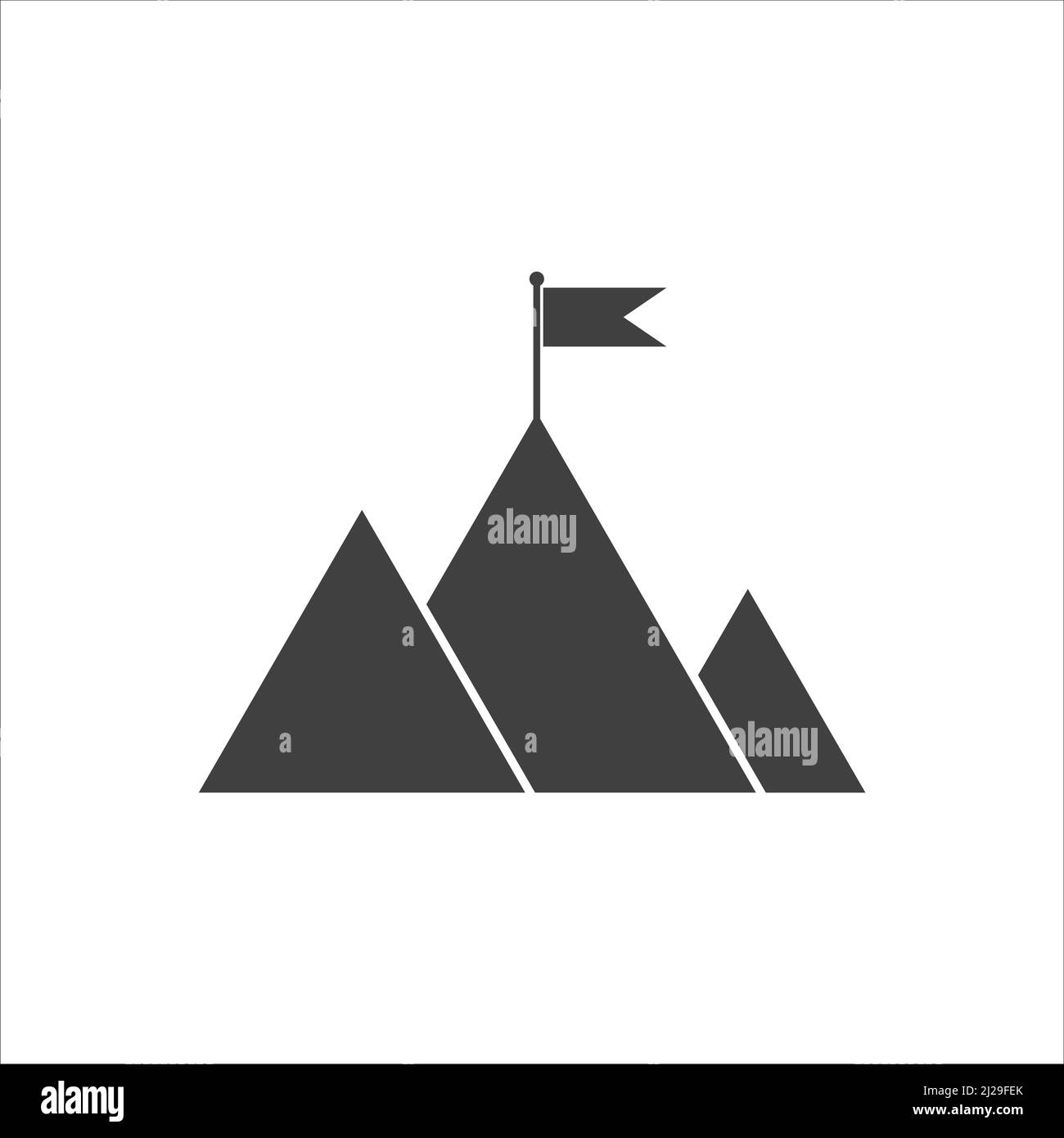Summit of success logo Black and White Stock Photos & Images - Alamy