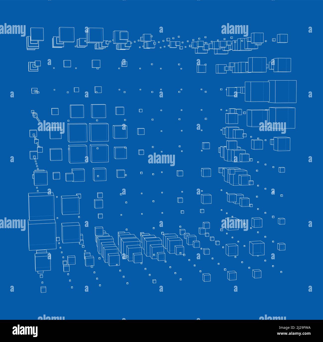 Vector abstract boxes background Stock Vector Image & Art - Alamy