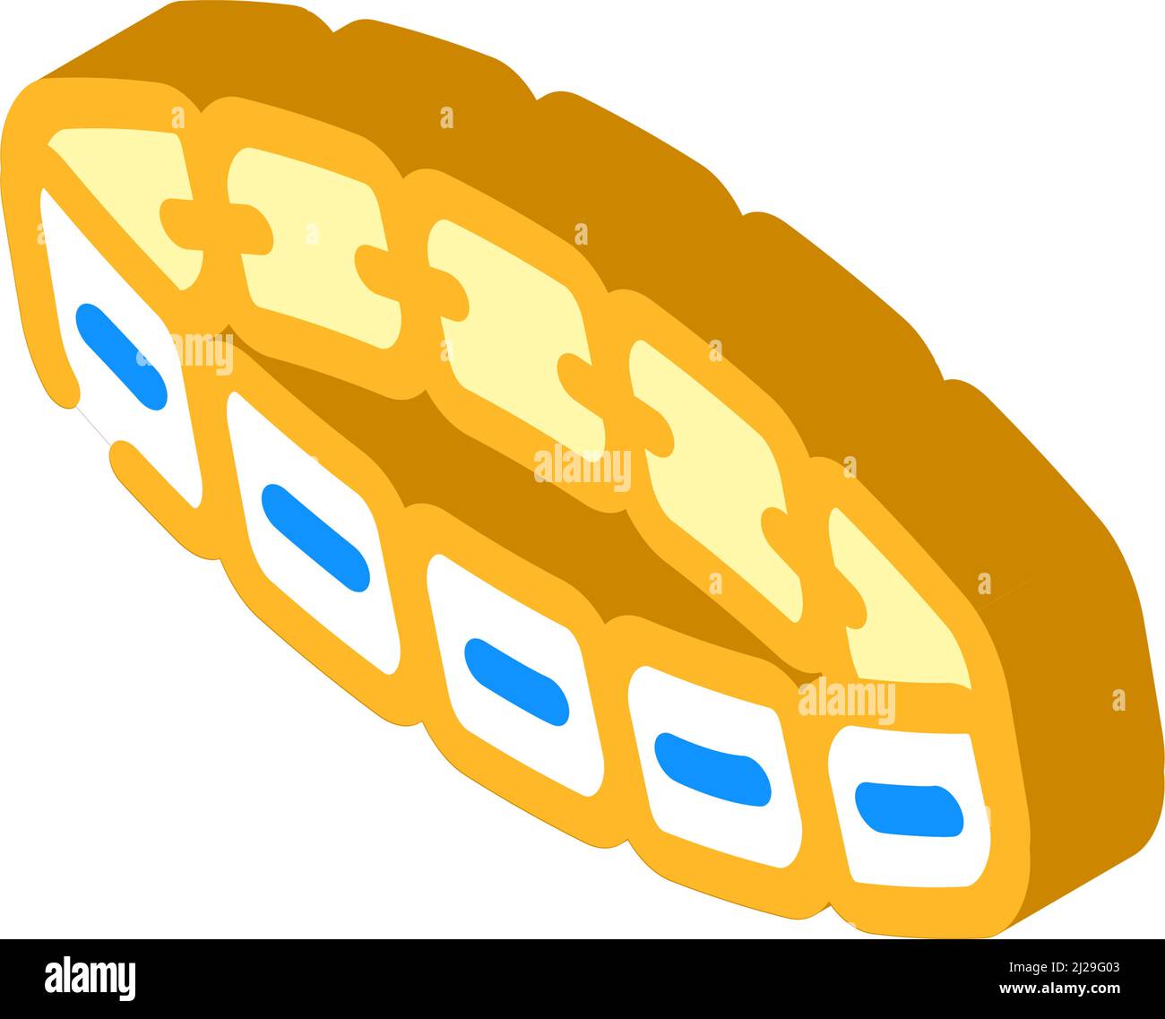 gold bracelet isometric icon vector illustration Stock Vector Image ...