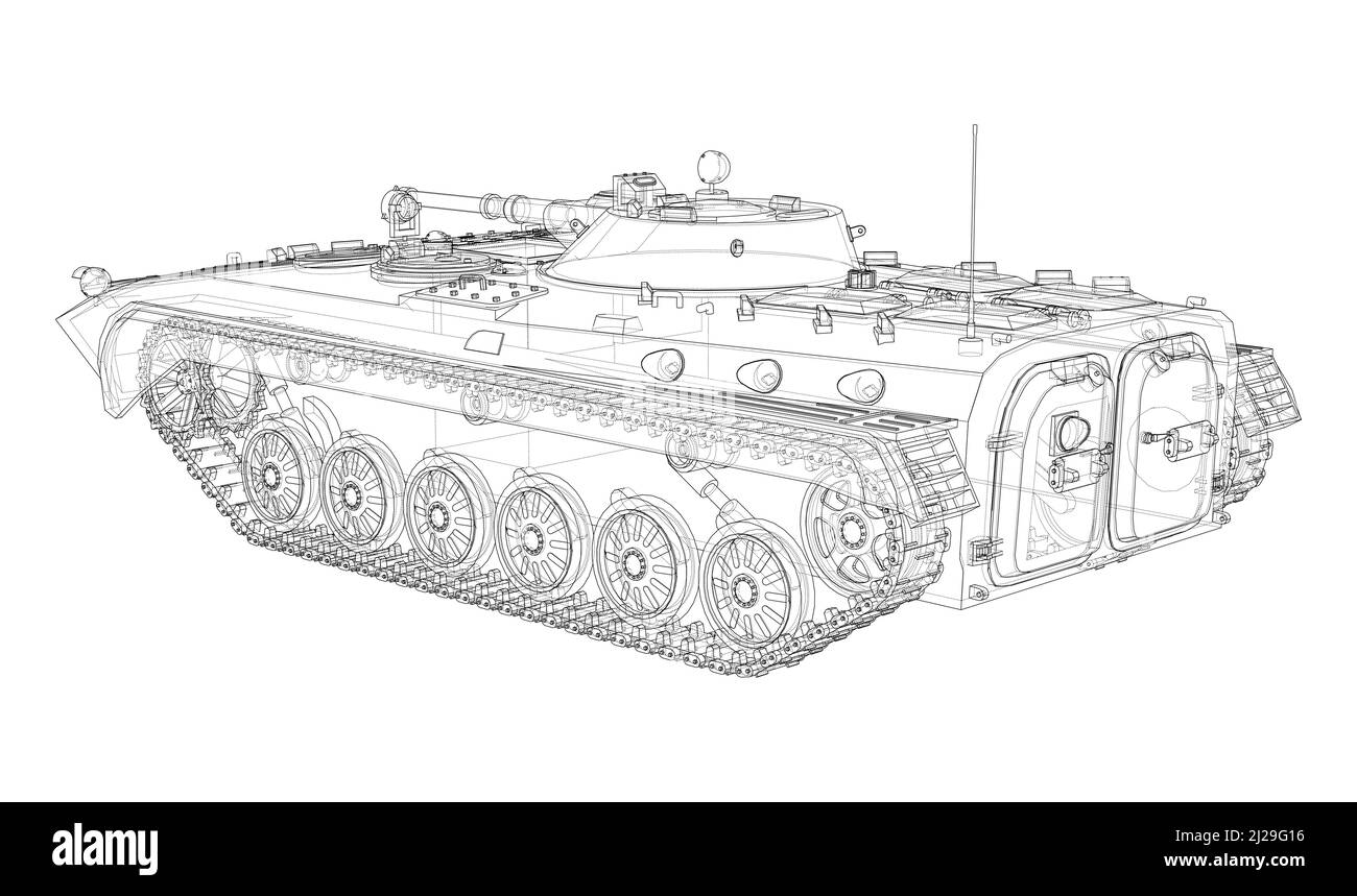 Infantry fighting vehicle. Vector Stock Vector Image & Art - Alamy