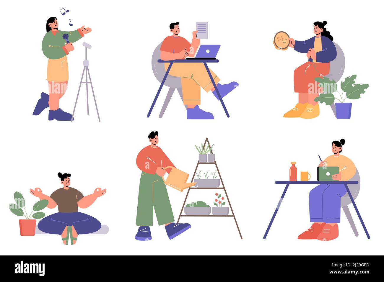 Painter and writer Stock Vector Images - Alamy