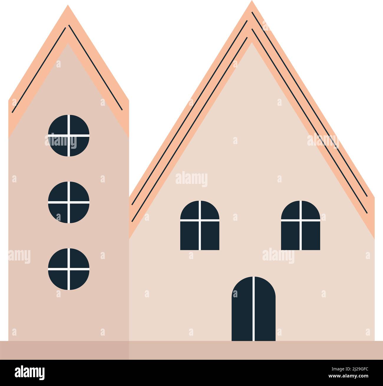 colored church design Stock Vector Image & Art - Alamy