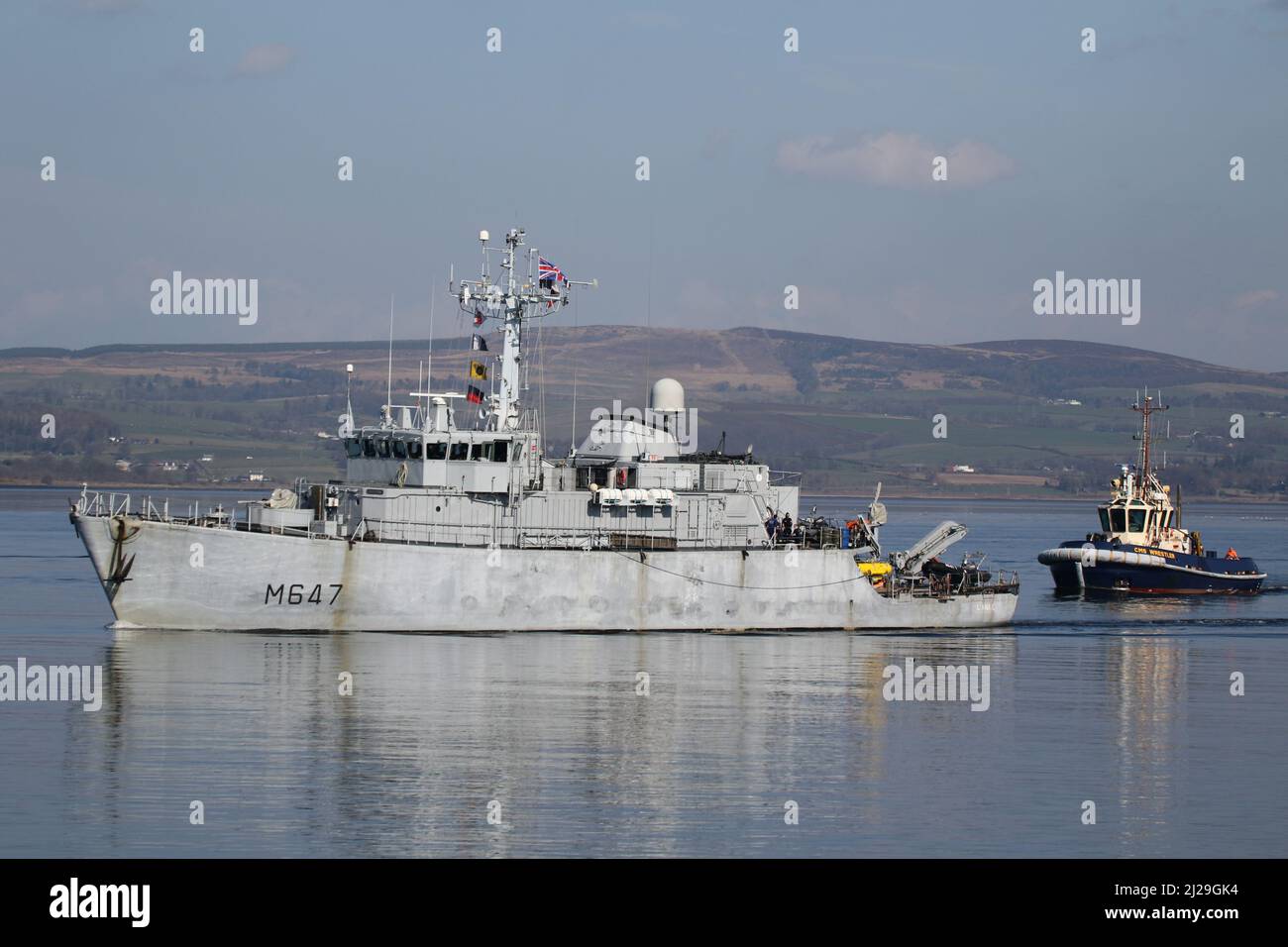 FS L'Aigle (M647), an Eridan-class (Tripartite) minehunter operated by ...