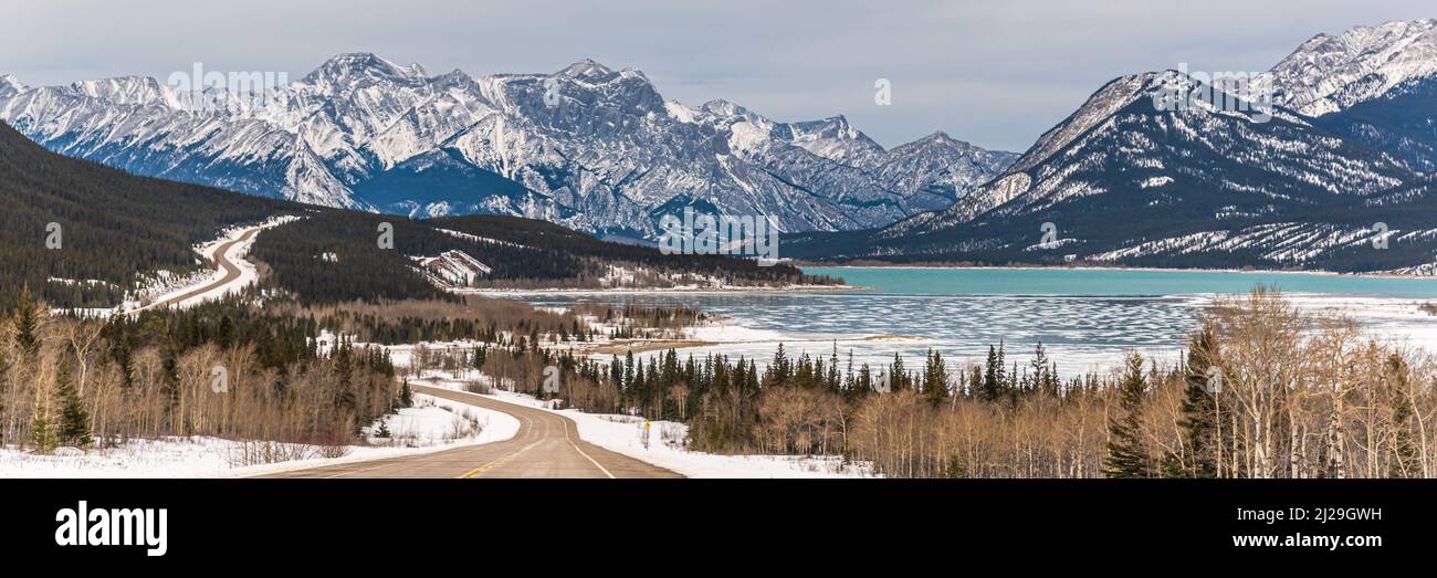 Incredible landscape scenery in northern Canada during November Stock ...