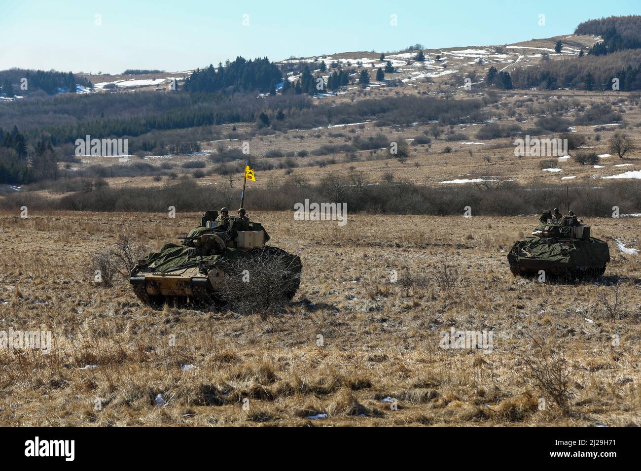 Bradley Fighting Vehicles of the 2nd Battalion 34th Armored Regiment ...