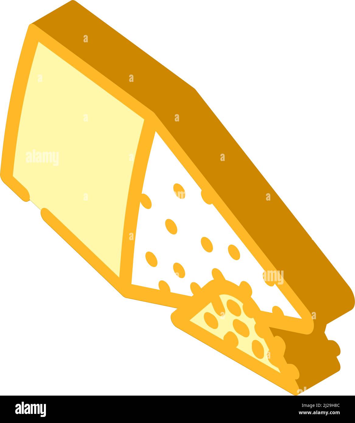 parmesan cheese isometric icon vector illustration Stock Vector Image ...
