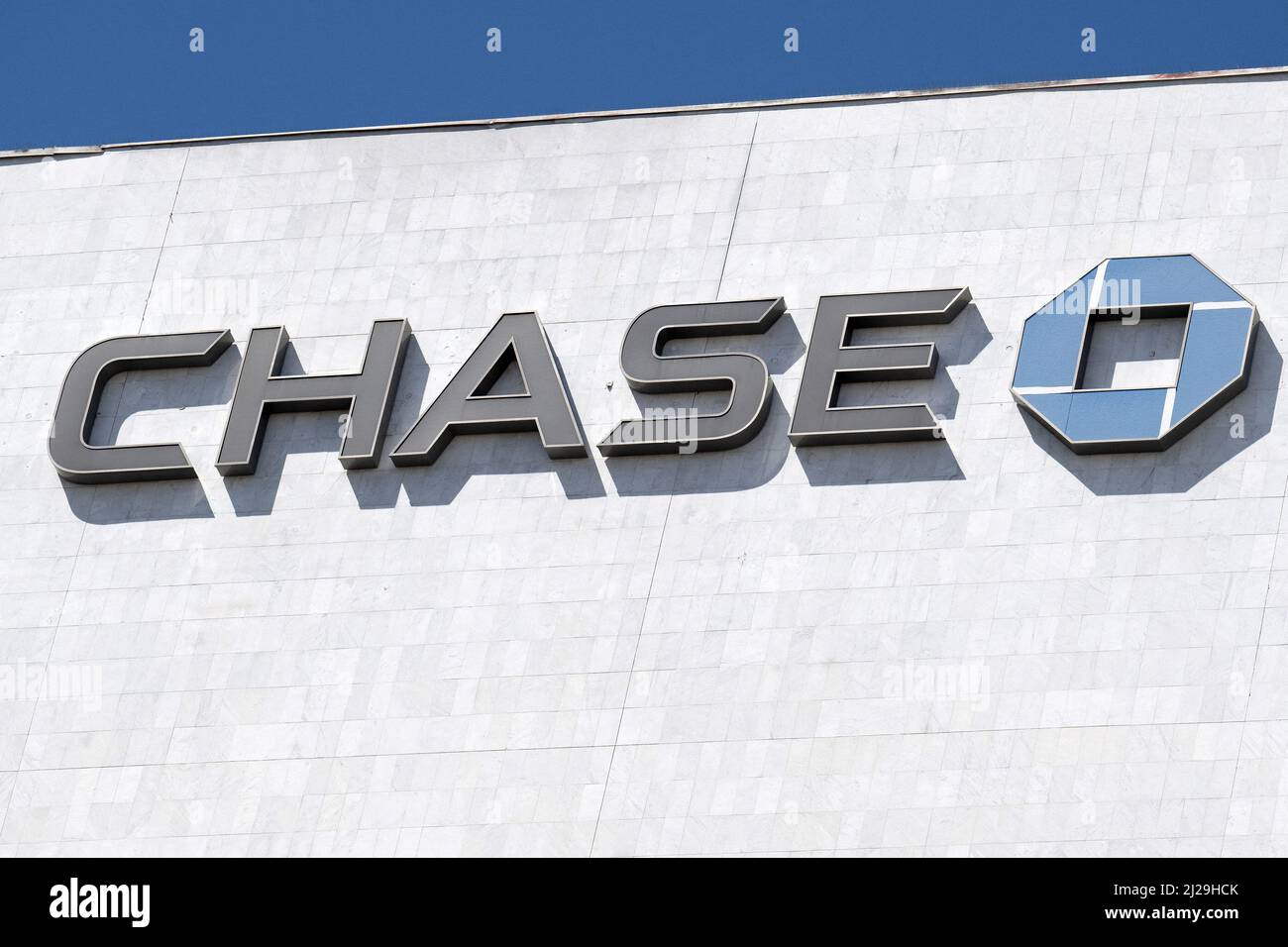 A shop sign of CHASE, on March 28 2022 in Los Angeles CA, USA. Photo by ...