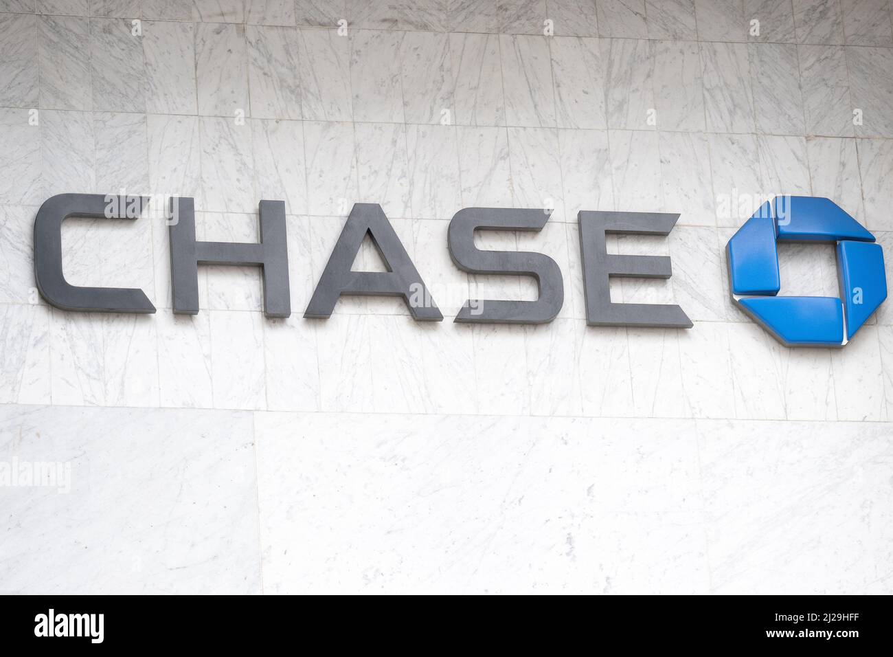 A shop sign of CHASE, on March 28 2022 in Los Angeles CA, USA. Photo by ...