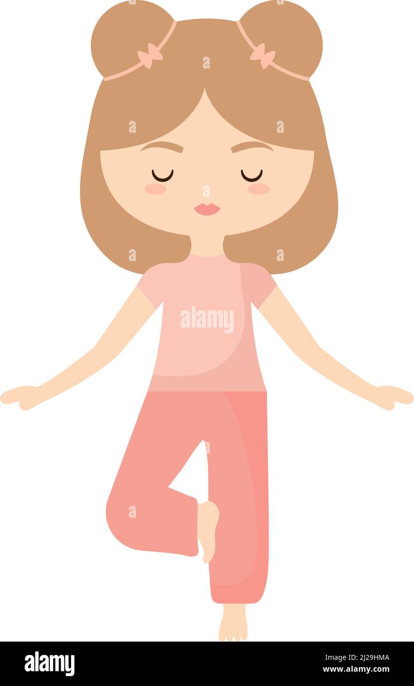 yoga girl design Stock Vector Image & Art - Alamy