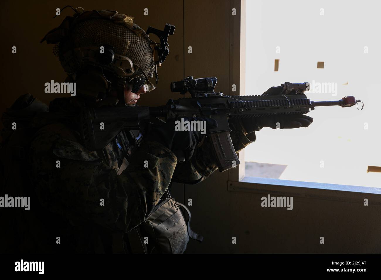 U.S. Marine Corps Lance Cpl. Trent Mason, a rifleman with 2nd Battalion ...