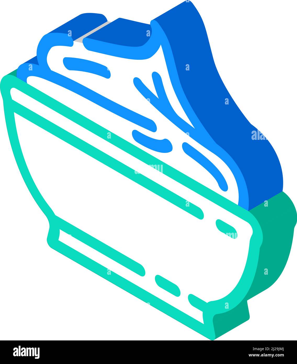 cream cheese isometric icon vector illustration Stock Vector Image ...