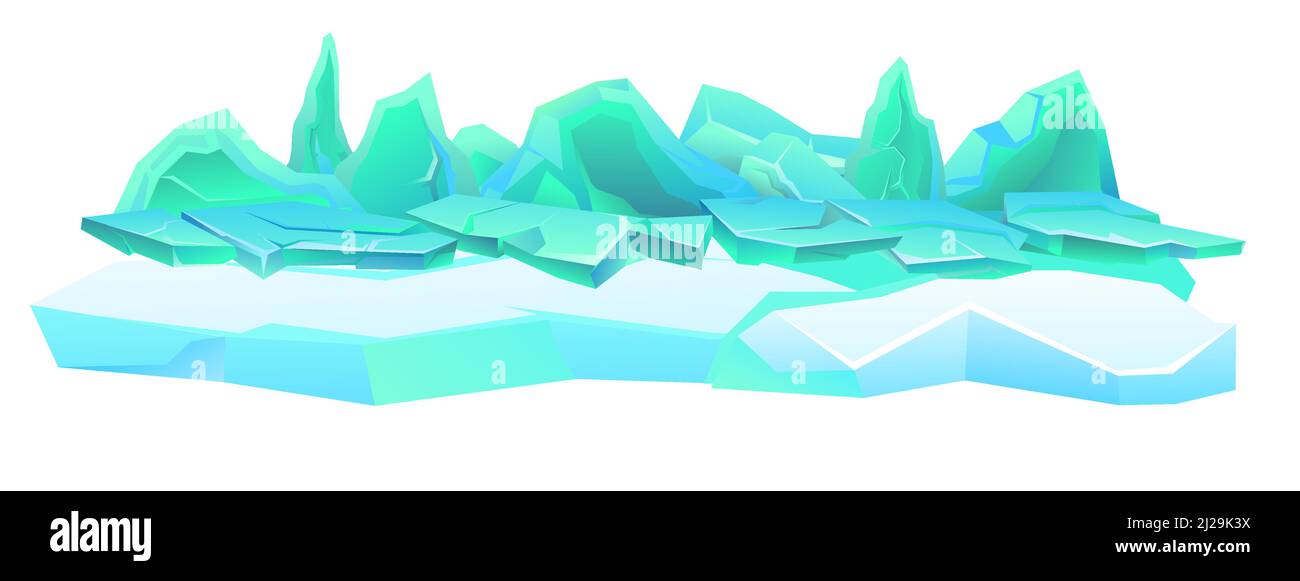 Arctic landscape. Iceberg ice Antarctica. Beautiful winter scenery ...