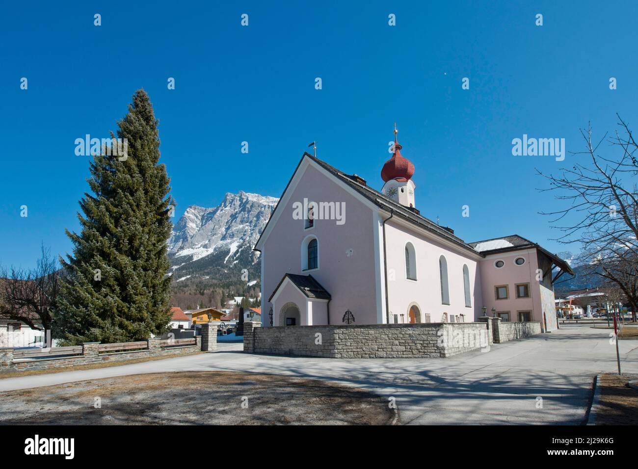 Church in ehrwald hi-res stock photography and images - Alamy