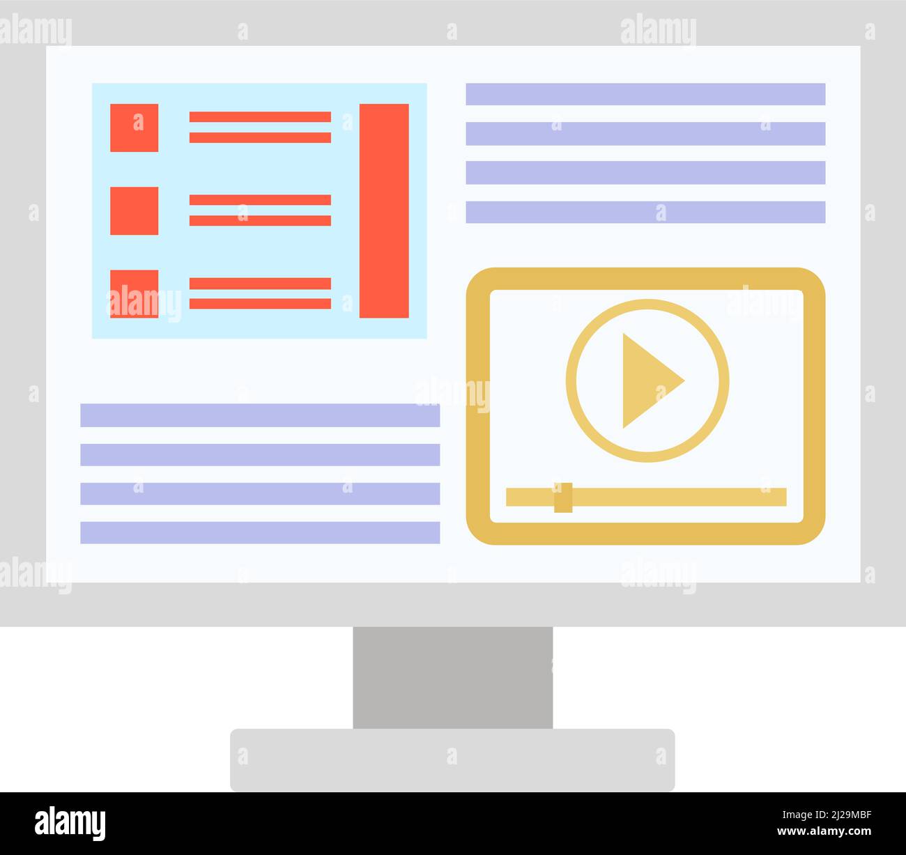 Social media marketing icon. Online communication vector. Flat computer ...