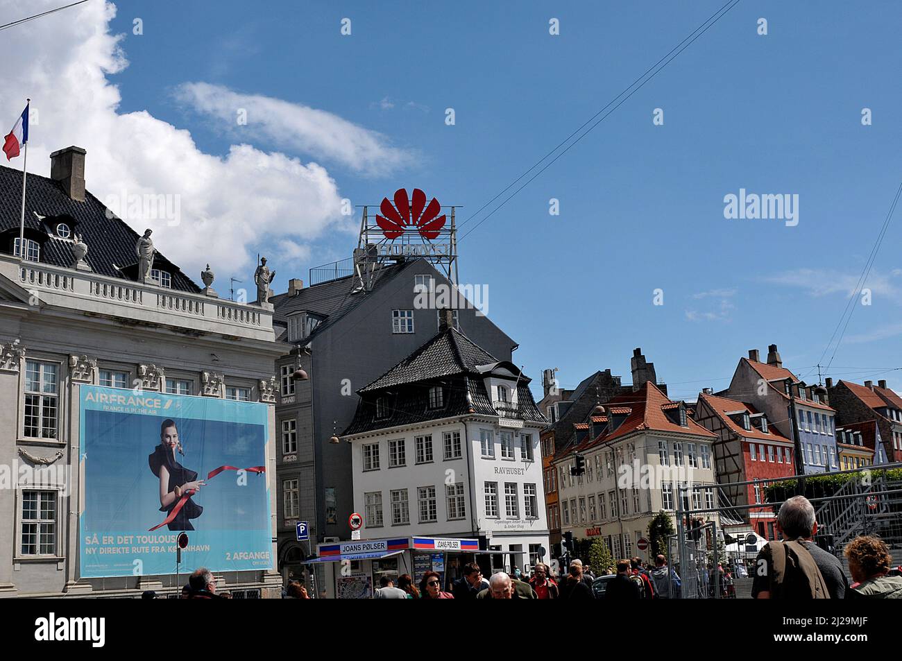 Copenhagen /Denmark./ 09 June 2019/ Huge billboard with chiense Huawei ...