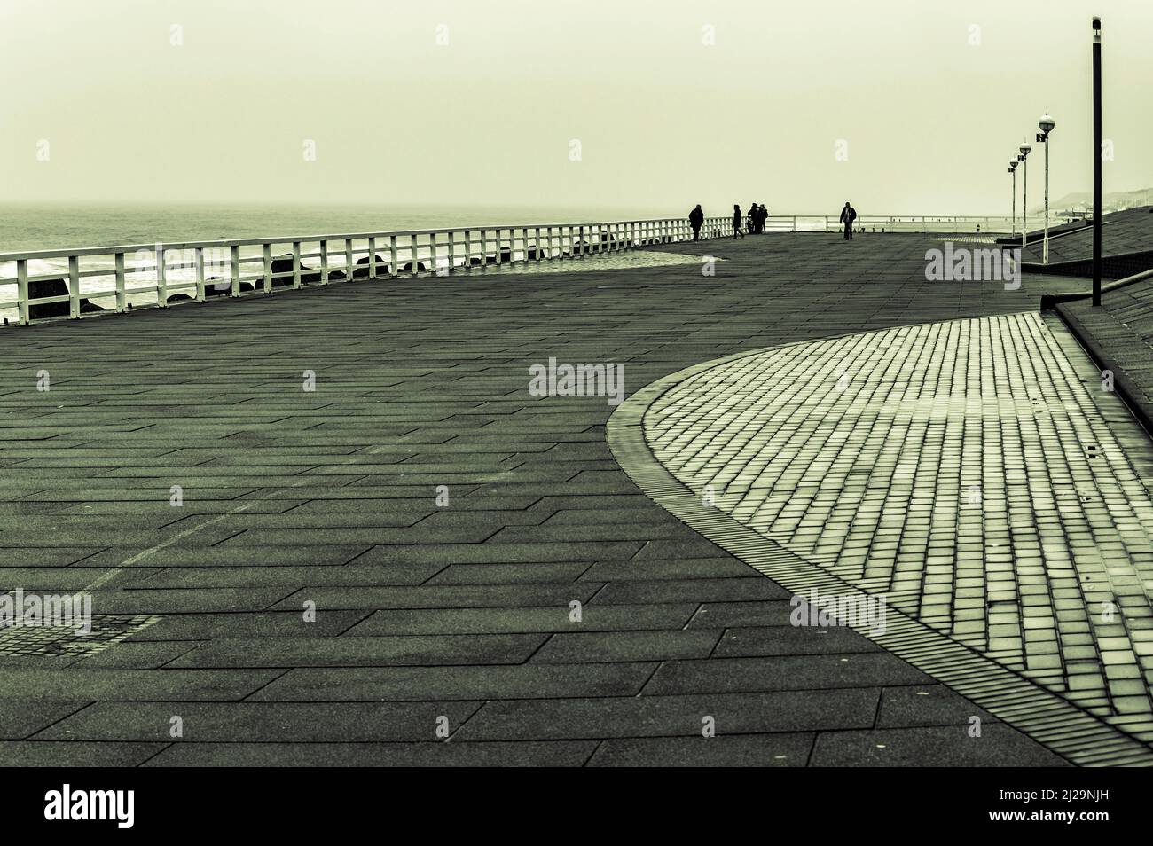 Westerland harbour promenade, Sylt island, Germany Stock Photo - Alamy