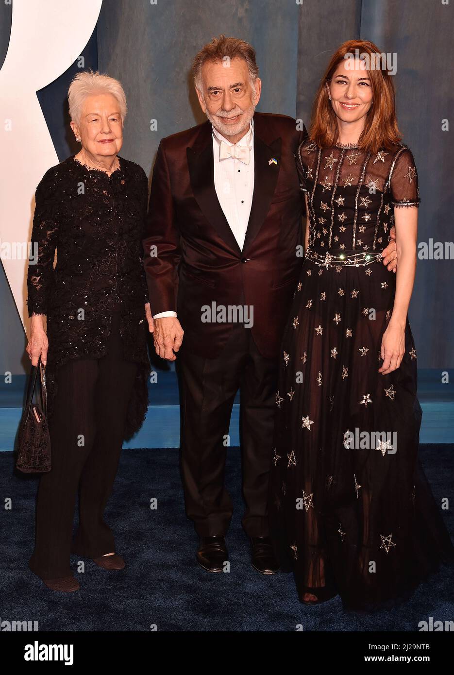 BEVERLY HILLS, CA - MARCH 27: (L-R) Eleanor Coppola, Francis Ford Coppola and Sofia Coppola ...