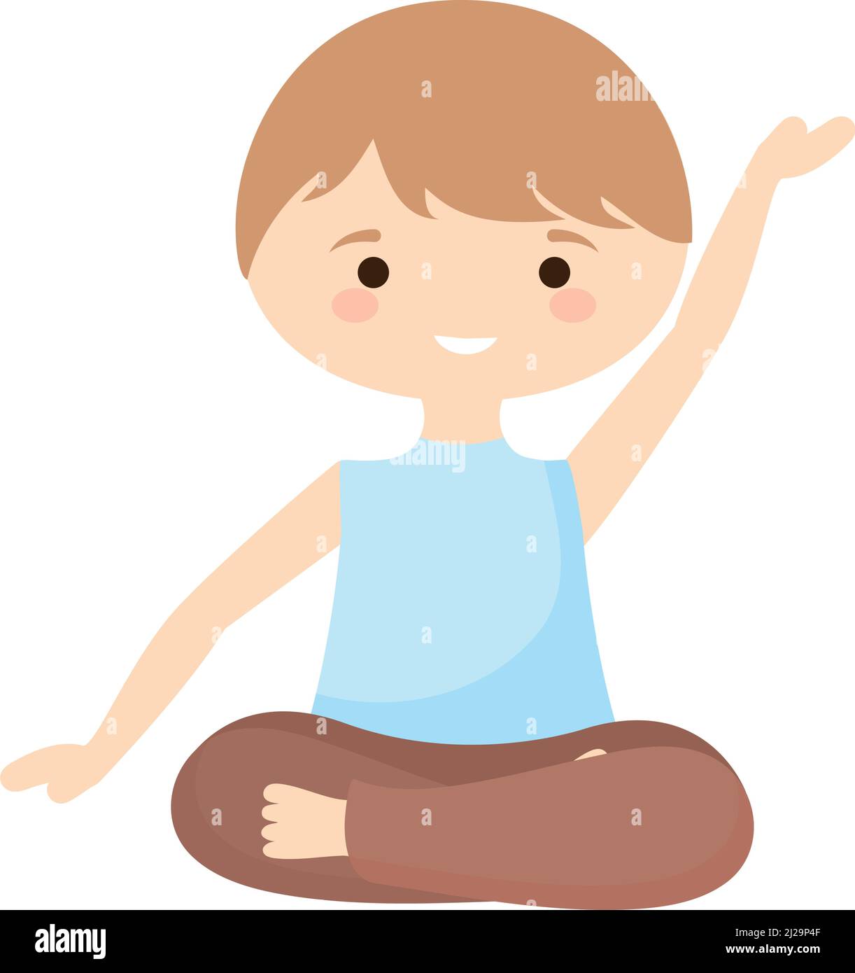 yoga boy icon Stock Vector Image & Art - Alamy