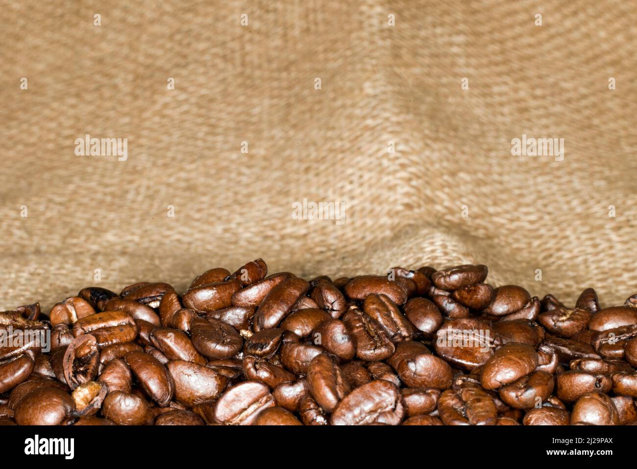Coffee beans jute bag hi-res stock photography and images - Alamy