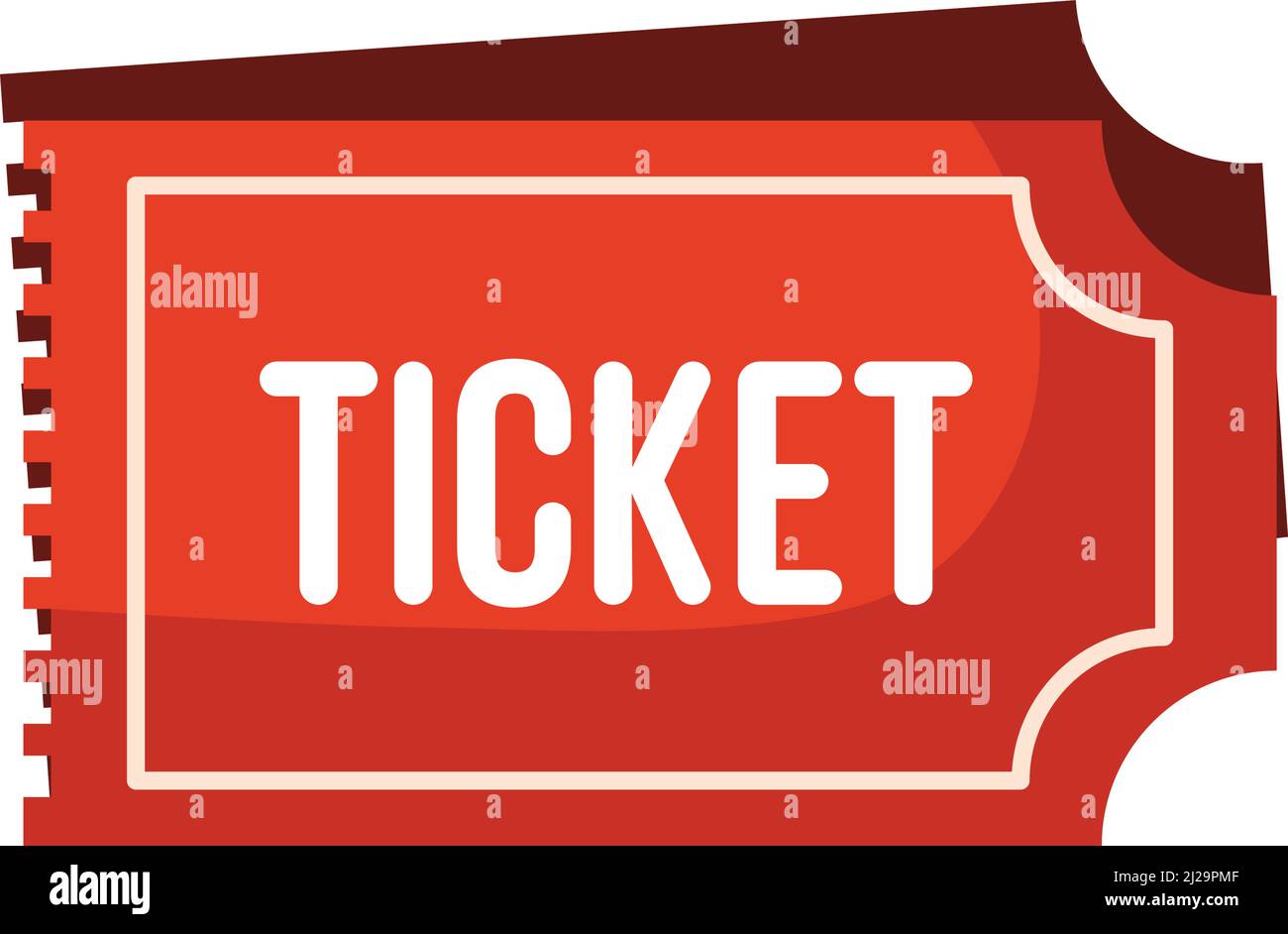 red ticket design Stock Vector Image & Art - Alamy