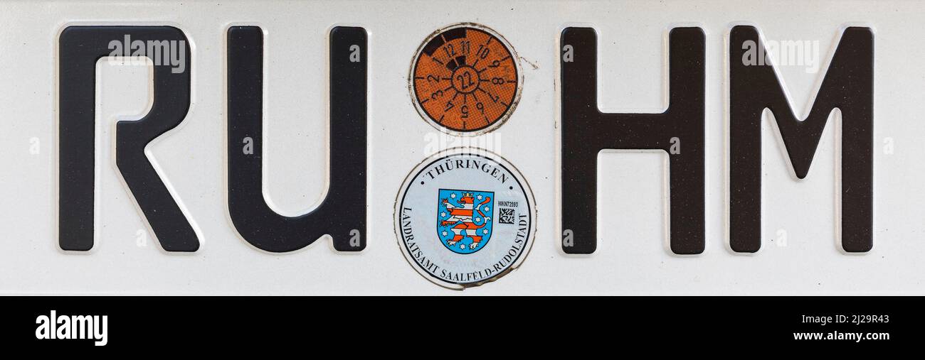 Car registration number hi-res stock photography and images - Alamy