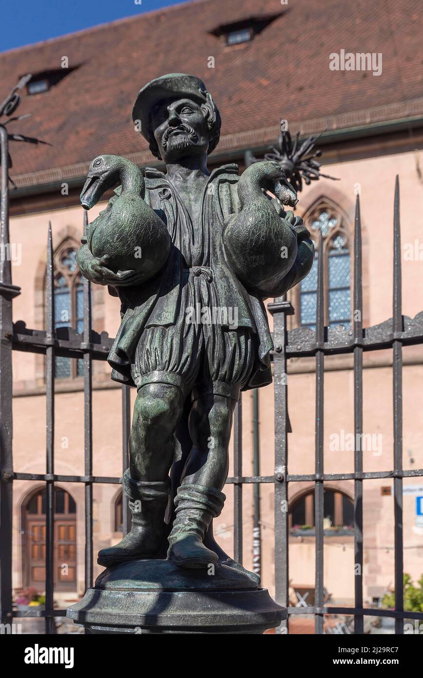 Goose-man fountain, by Pankraz Labenwolf, Renaissance, c. 1550 ...
