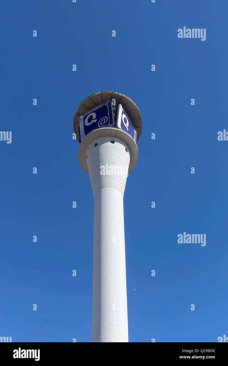 Former Quelle advertising tower, built in 1964, on the monument list of ...