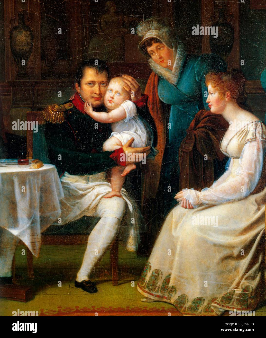 Napoleon with the King of Rome, Marie Louise and a chambermaid ...