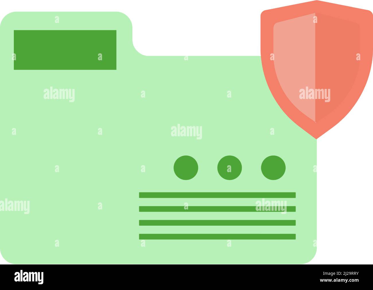 Confidential document information personal file data protect icon ...