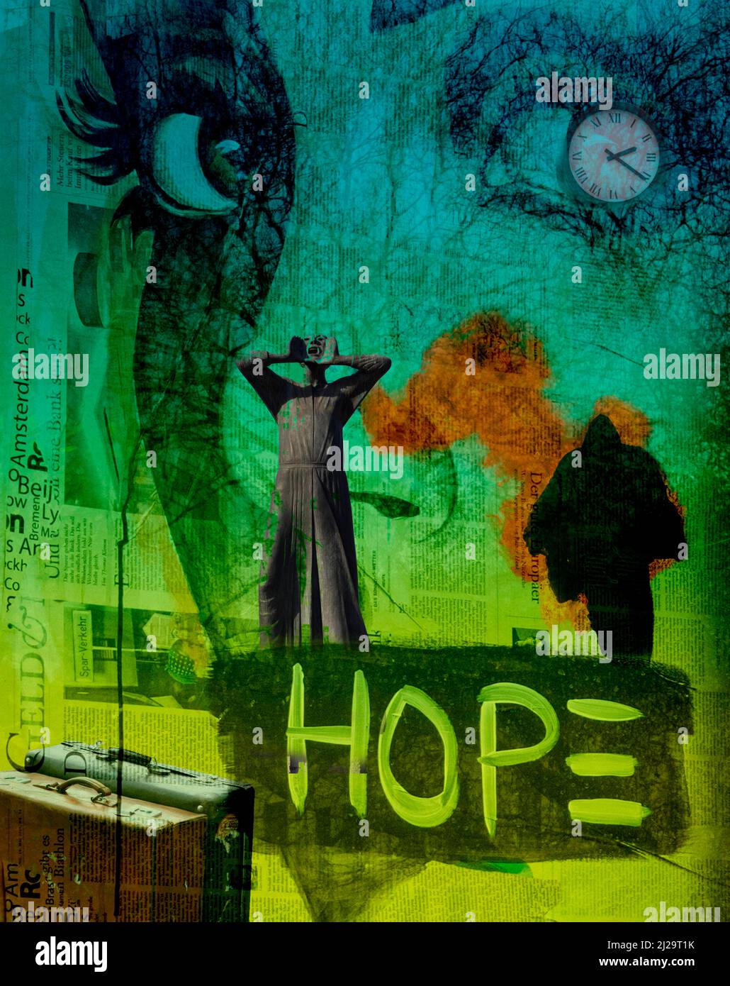 Collage two hi-res stock photography and images - Alamy