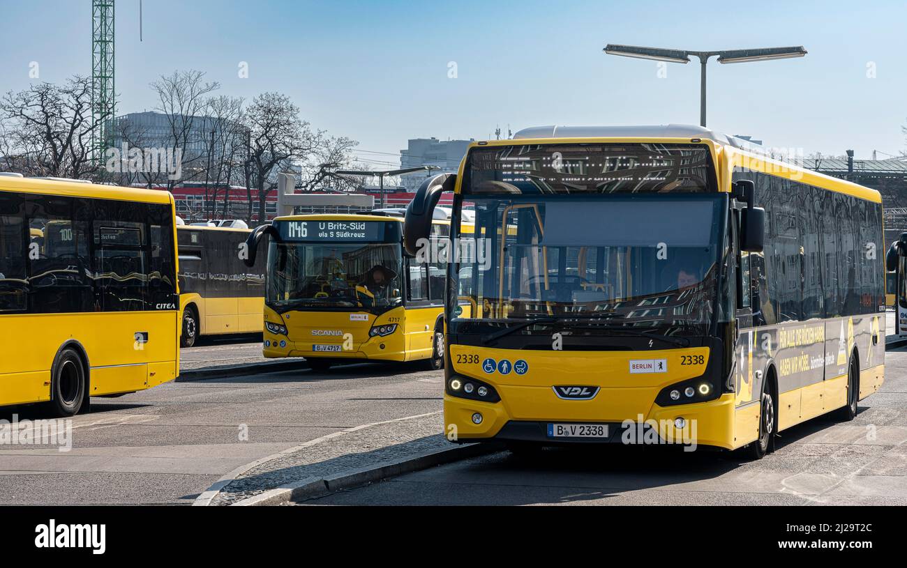 Terminal stop for Berliner Verkehrsbetriebe buses at Zoo station ...