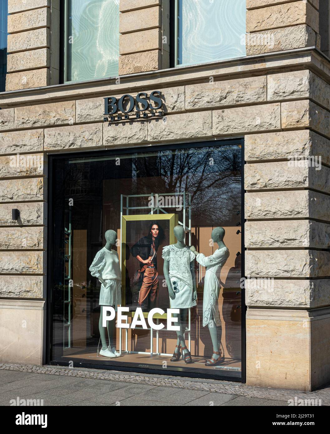 Boss fashion boutique on Kurfuerstendamm, Berlin, Germany Stock Photo ...