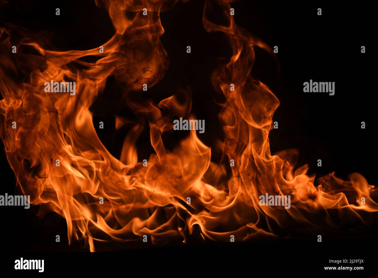 The fire, burning flame. Large burning flaming fire Stock Photo - Alamy