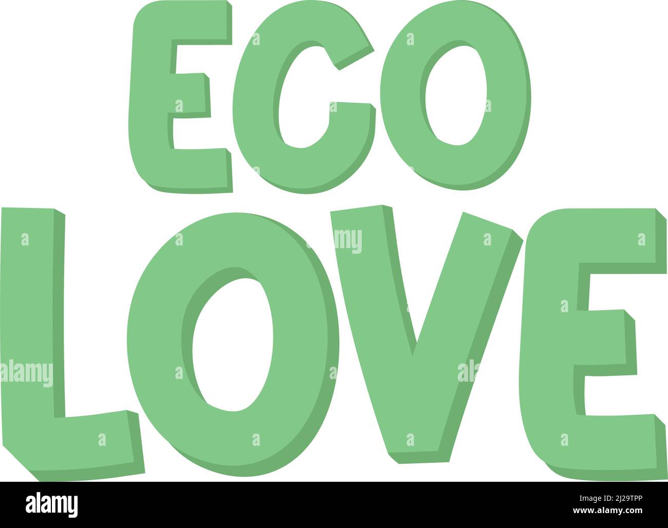 illustration of eco love Stock Vector Image & Art - Alamy