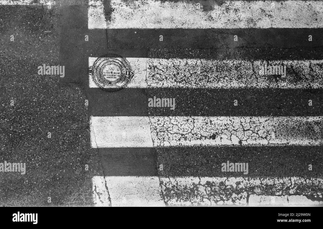 Pavement top view Black and White Stock Photos & Images - Alamy