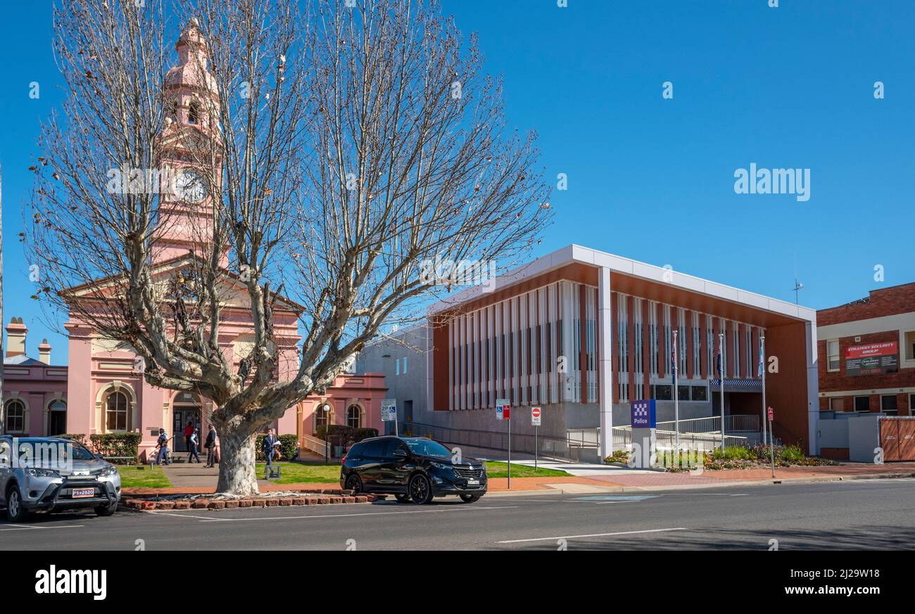 The new Inverell Police Station, adjacent to the historic pink ...