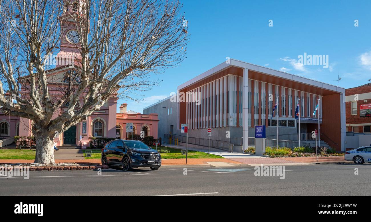 The new Inverell Police Station, adjacent to the historic pink ...
