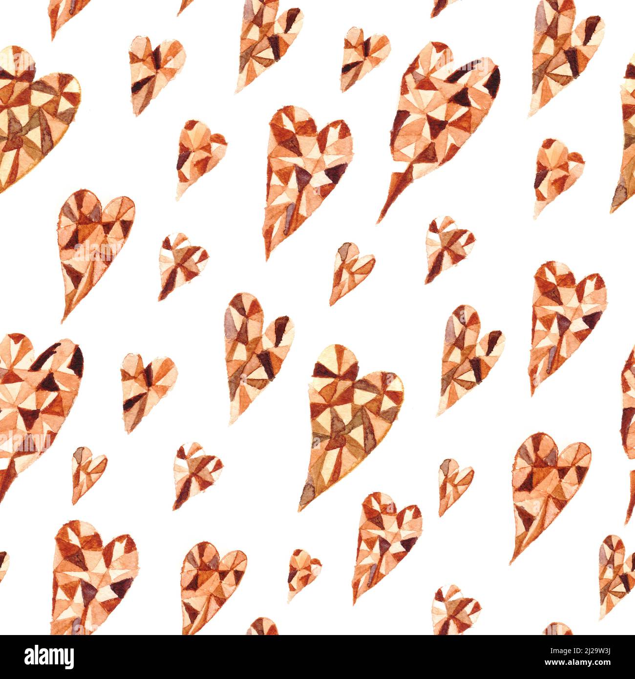 Colorful hearts with geometric pattern hi-res stock photography and ...