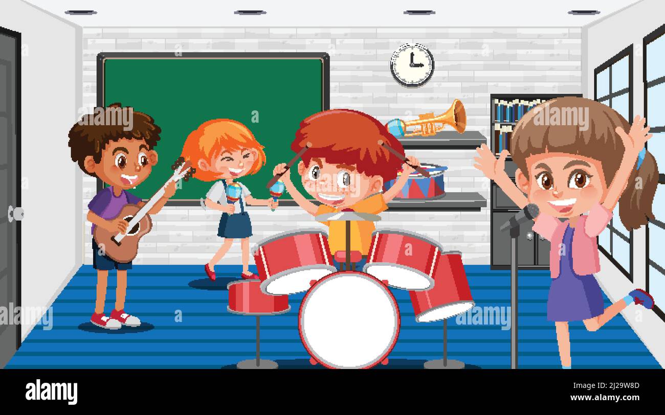 Music Classroom Clip Art