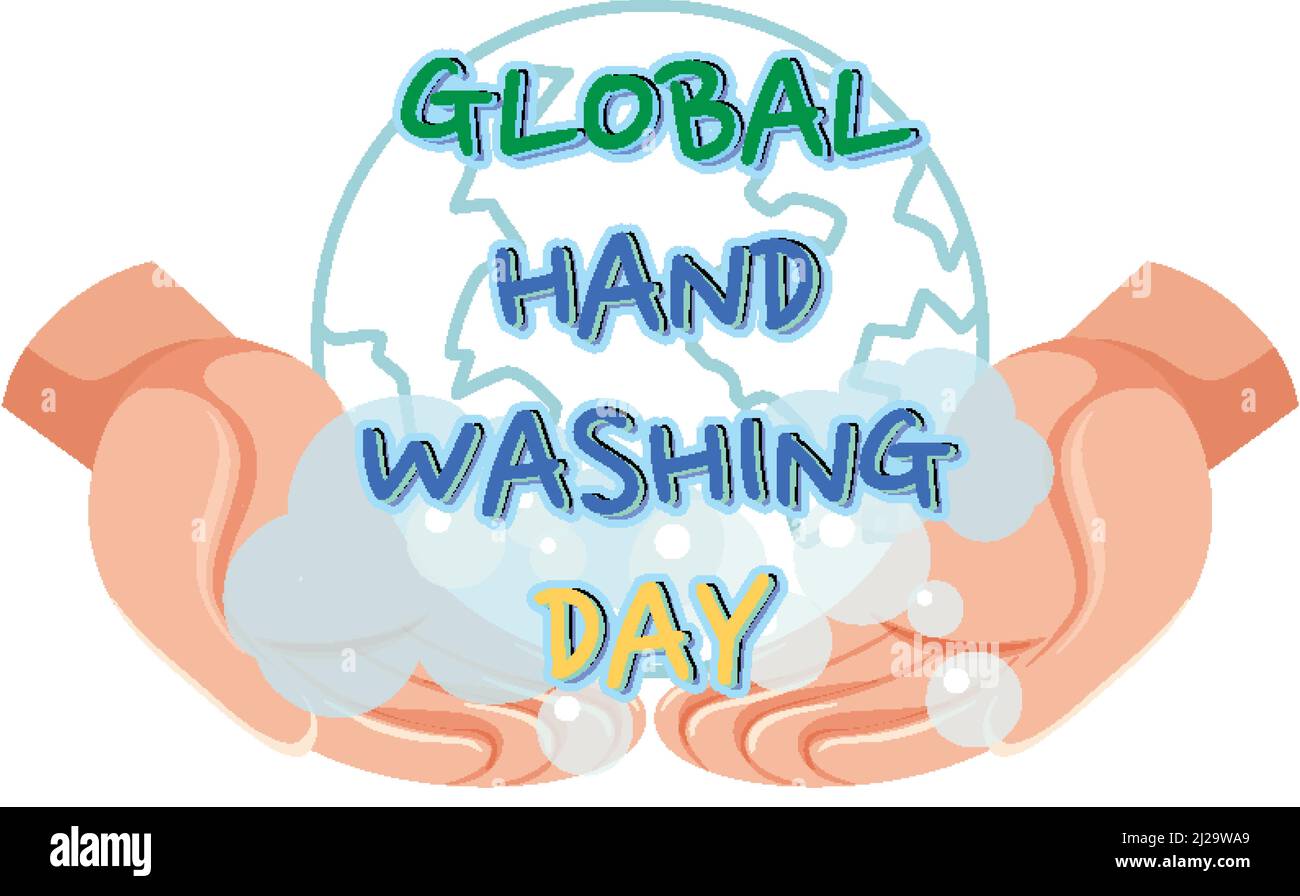 Global Hand Washing Day Logo Design illustration Stock Vector Image ...