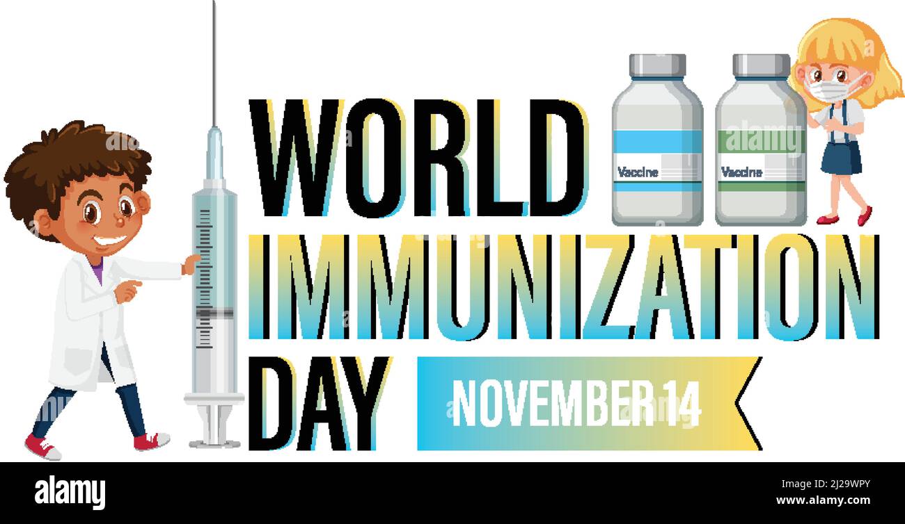 World immunization day banner design illustration Stock Vector Image ...