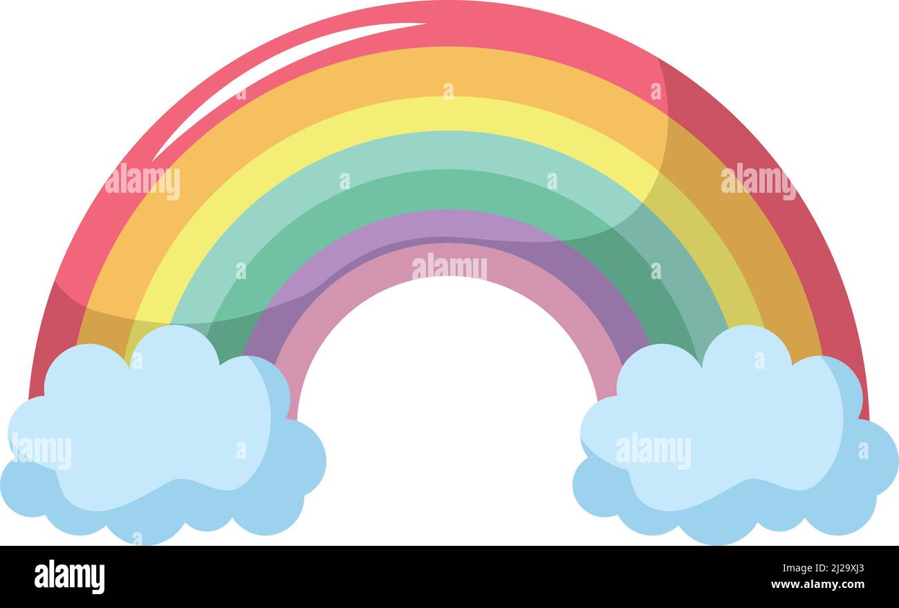 cute rainbow illustration Stock Vector Image & Art - Alamy