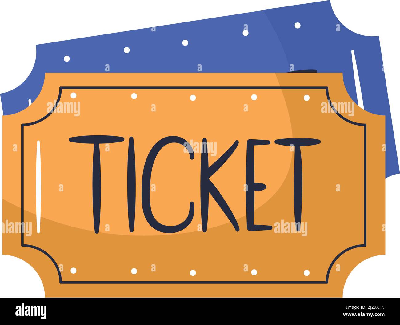 Cartoon Movie Ticket