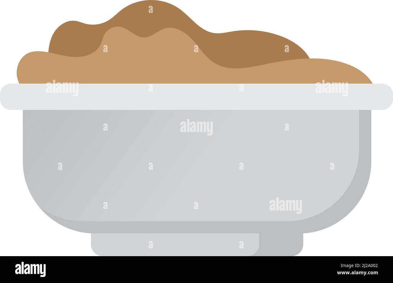 Hair color dye dish vector. Beard hairdye bowl flat icon. Professional ...