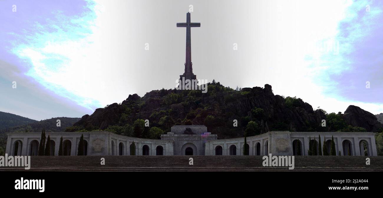Catholic basilica and a monumental memorial "Valley of the Fallen", in ...