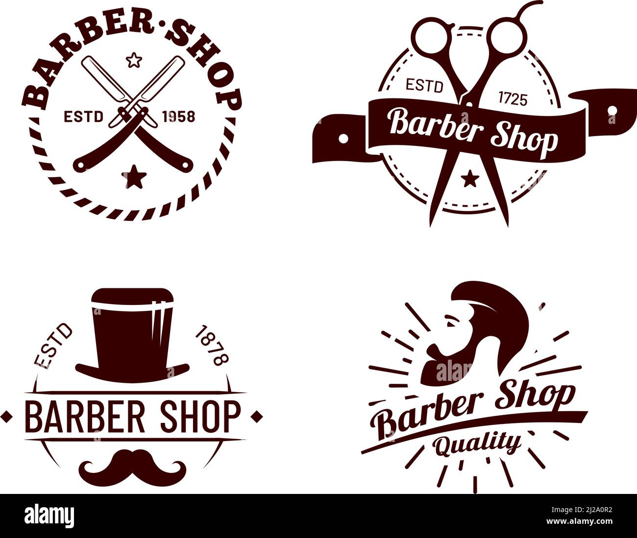 Old fashion barber Cut Out Stock Images & Pictures - Alamy