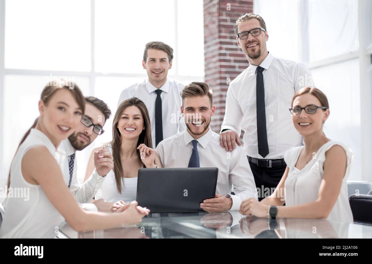 portrait of a successful business team in a modern office Stock Photo ...
