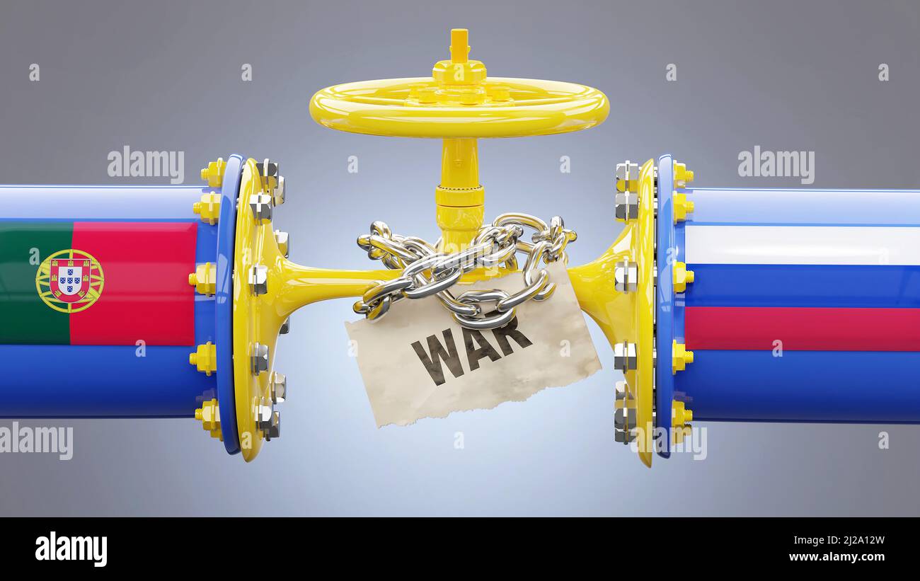 Portugal and Russia oil and gas sanctions, stand-off and war. Squeezed ...