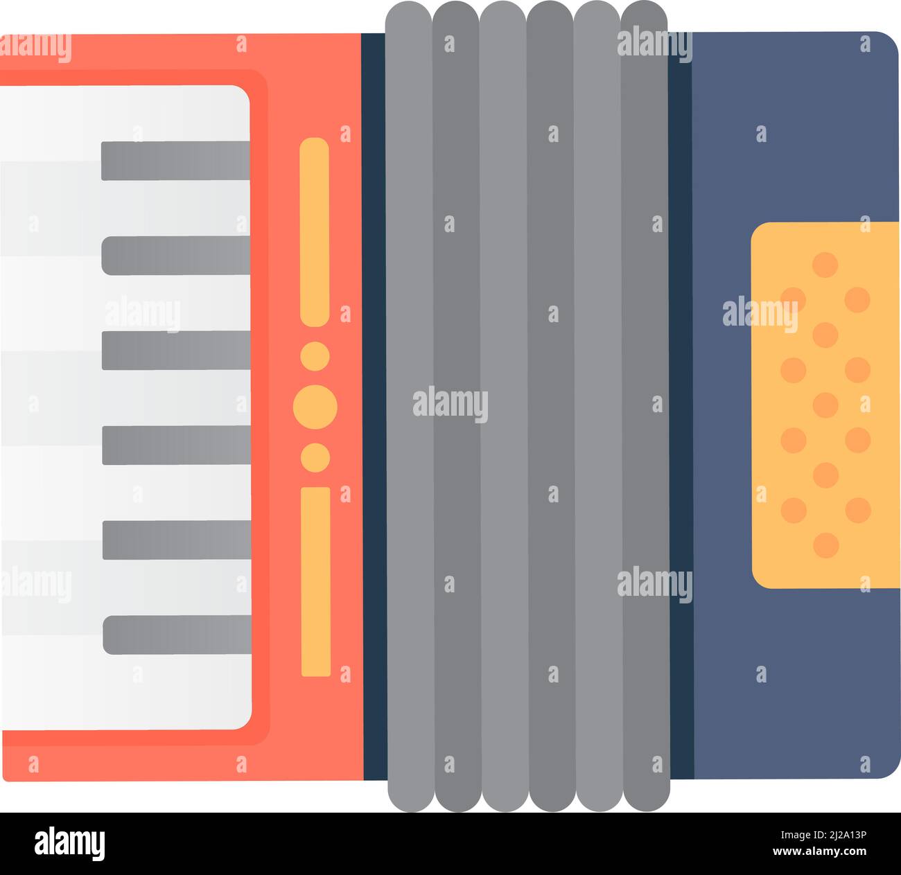 Accordion vector. Harmonica icon. Accordion isolated on white ...